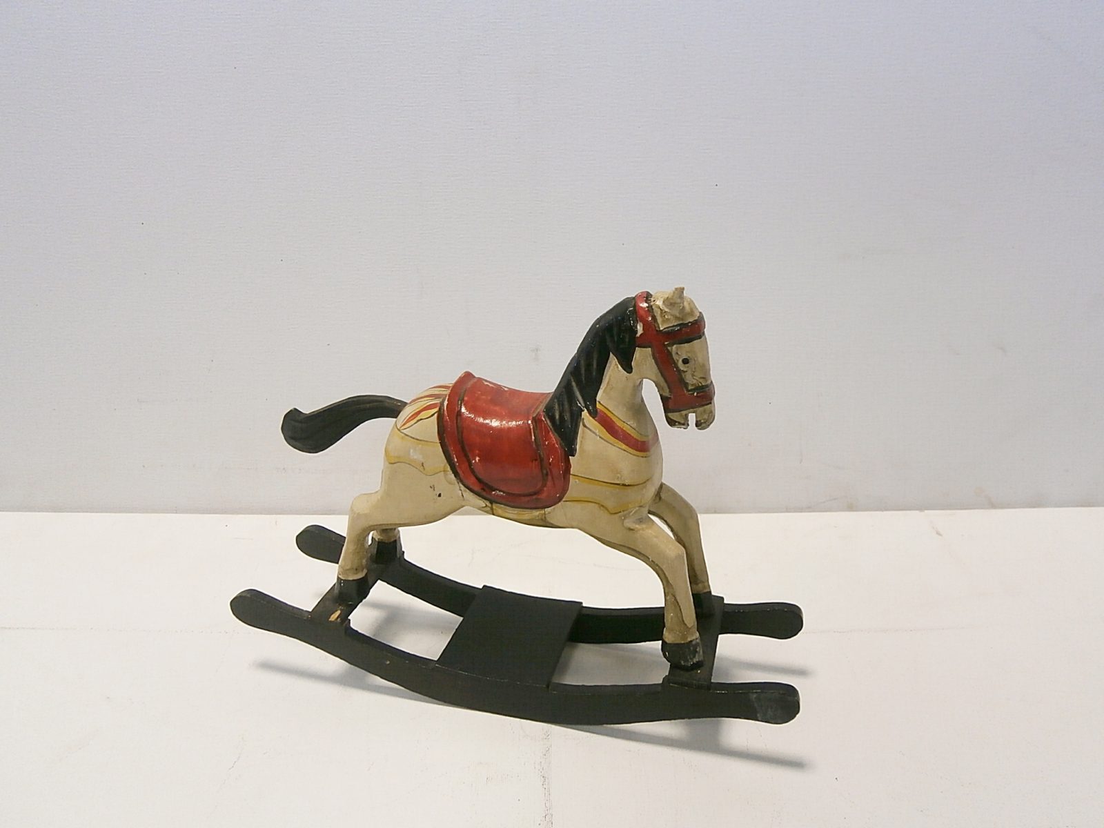 0021176 Small Rocking Horse / Wooden Toy ( H 21cm x 7 x 28 ...