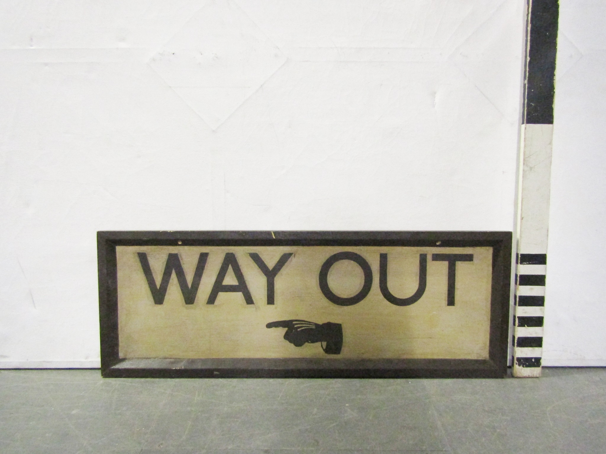6700086 Way Out Train Station Wooden Sign ( H 30cm x 100 ) x 1 off ...