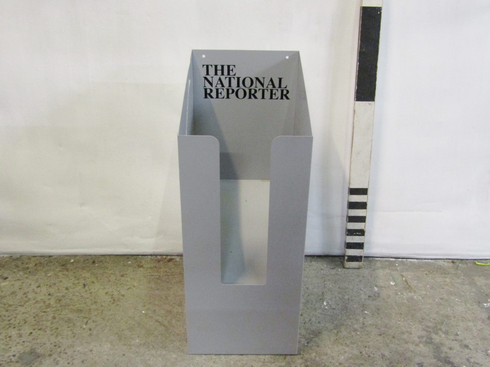 3900146 Metal Newspaper Display Stand ( H 81cm x 32 x 44 ) x 4 off ...