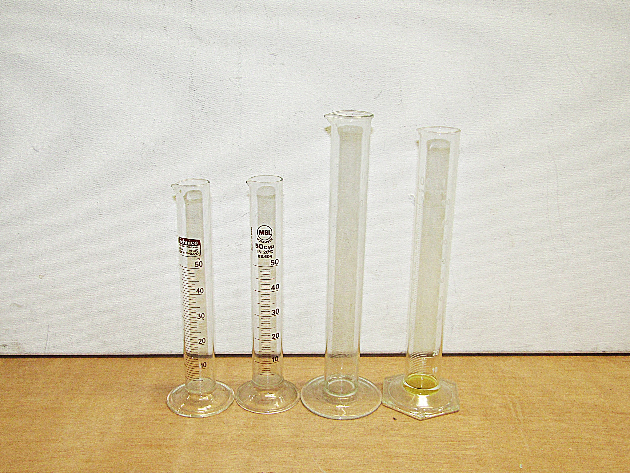 0064153 Small Graduated Cylinders / Glass x 4 off – Stockyard Prop and ...